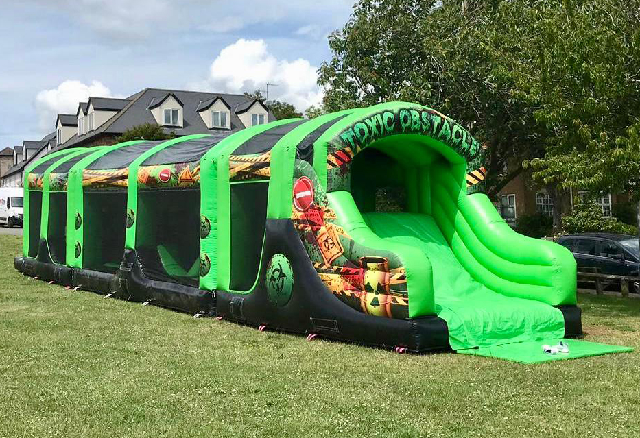 Toxic Inflatable 3 Piece Obstacle Course - Inflatable, Bouncy Castle ...