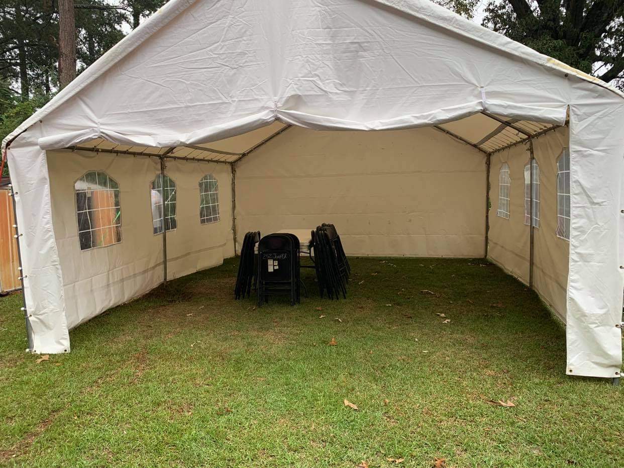 Rectangle Tent 20x20 - Party Rentals in Albertson | 252 Jumper Party Rental