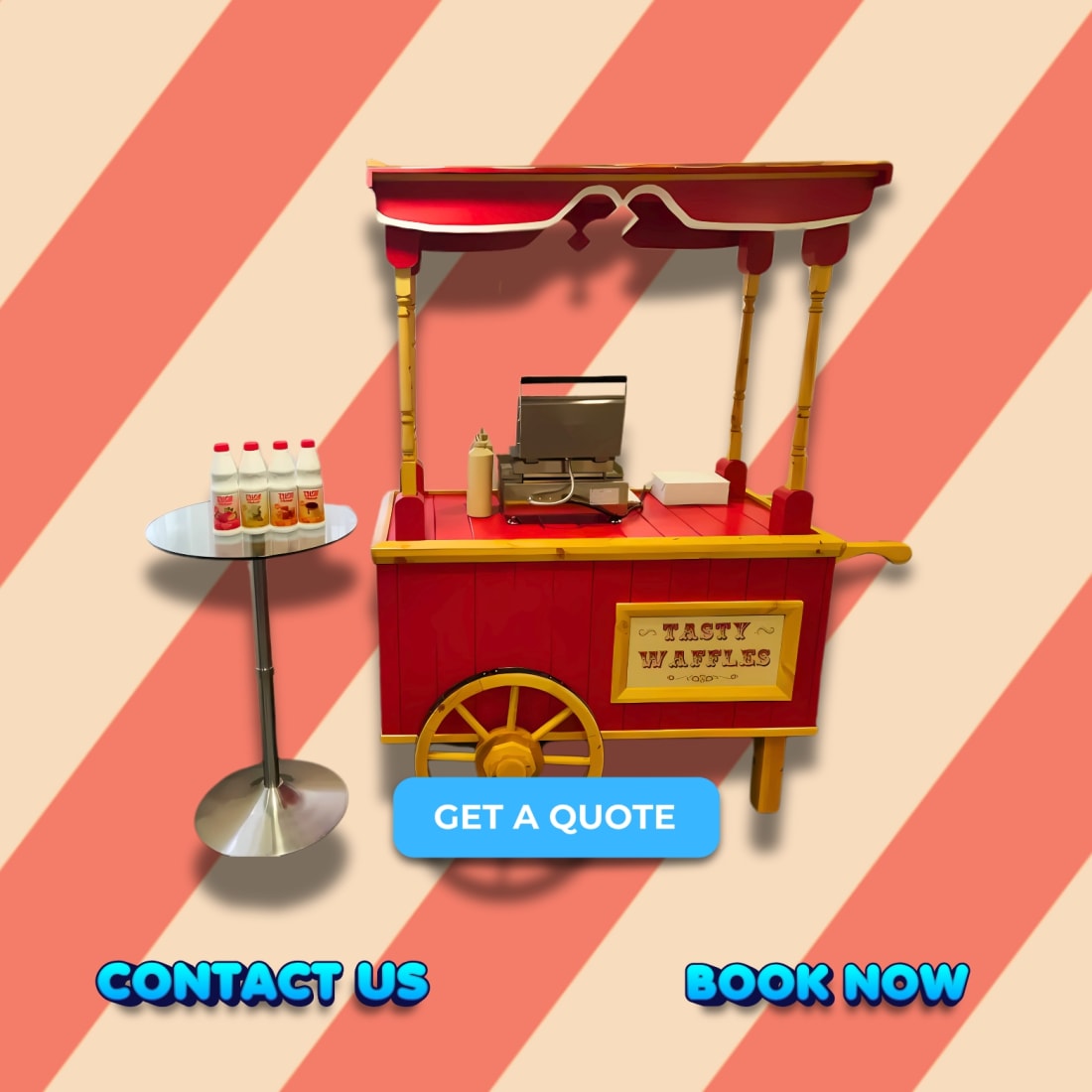 Waffle Cart Wedding Wedding Guests Will LOVE These Drink And Food