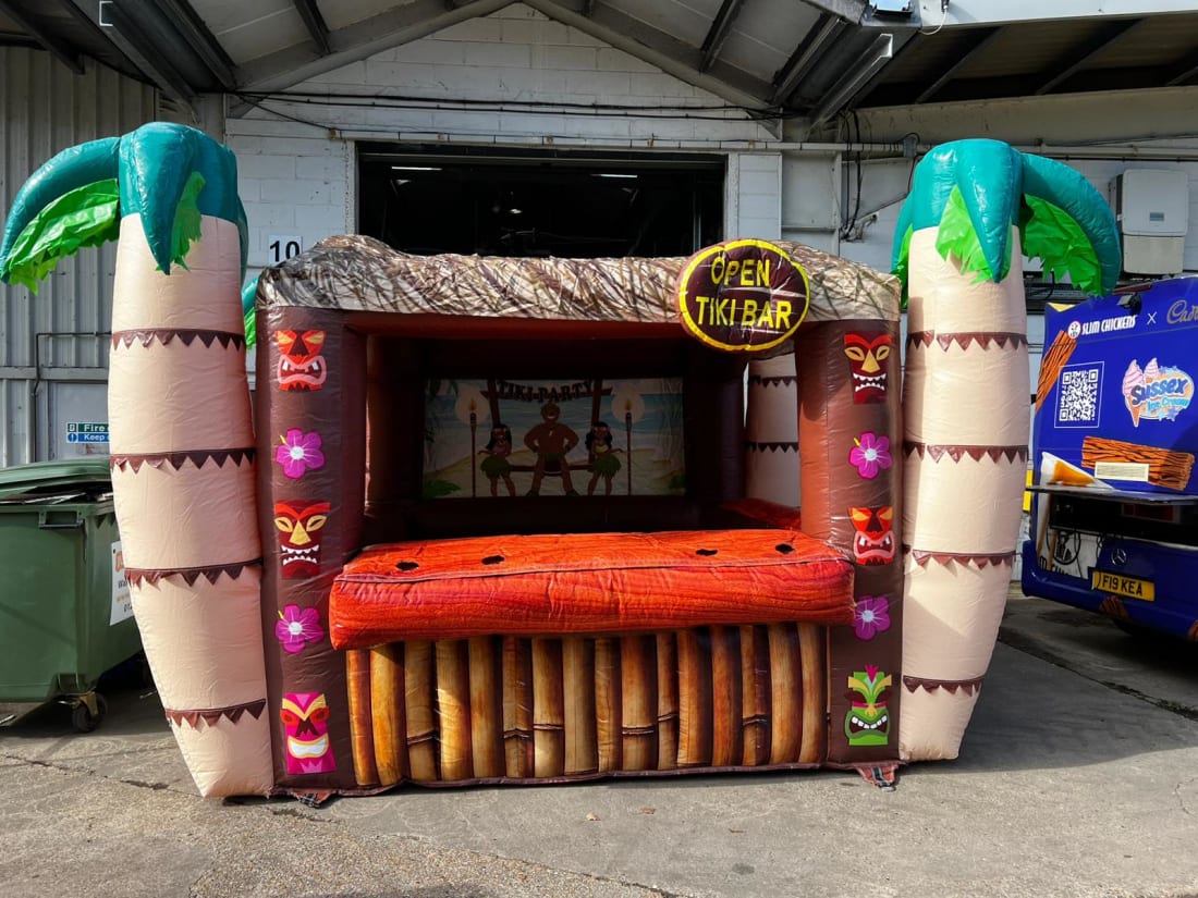 Santa Inflatable Tiki Bar