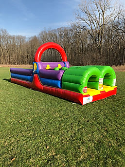 Backyard Obstacle Course - Rentals in Wisconsion | Blue Sky Inflatables ...
