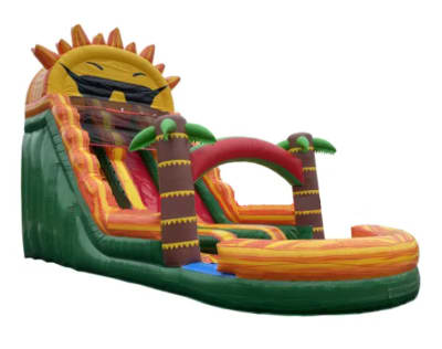 23FT - 2 Lane Tropical Sun Water Slide - Green - Specialize in Bounce ...