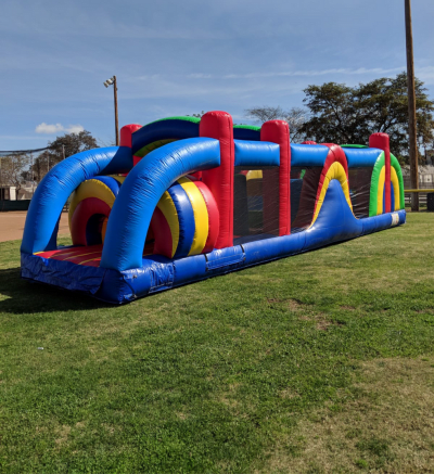 40ft Rainbow Obstacle Course - Hire in CA | Y&Y Event and Party Rental