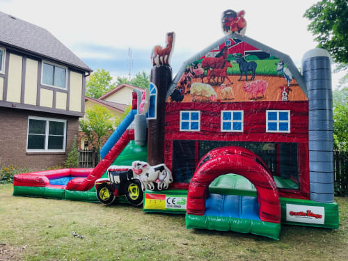 Wet or Dry Farm Combo - Party Rentals and Inflatables in Ontario ...