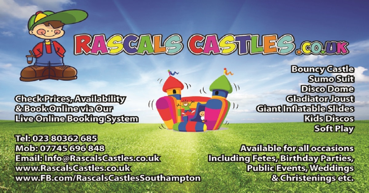 Rascals Castles Bouncy Castle Hire Southampton and Surrounding areas.